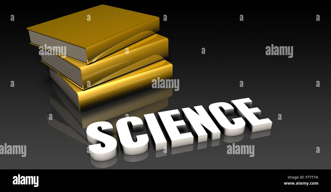 Science Subject with a Pile of Education Books Stock Photo - Alamy