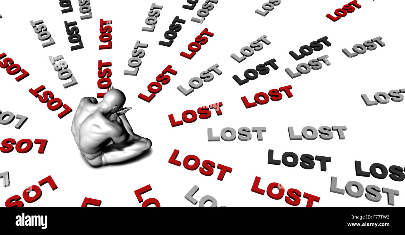 Suffering From Lost with a Victim Crying Male Stock Photo - Alamy