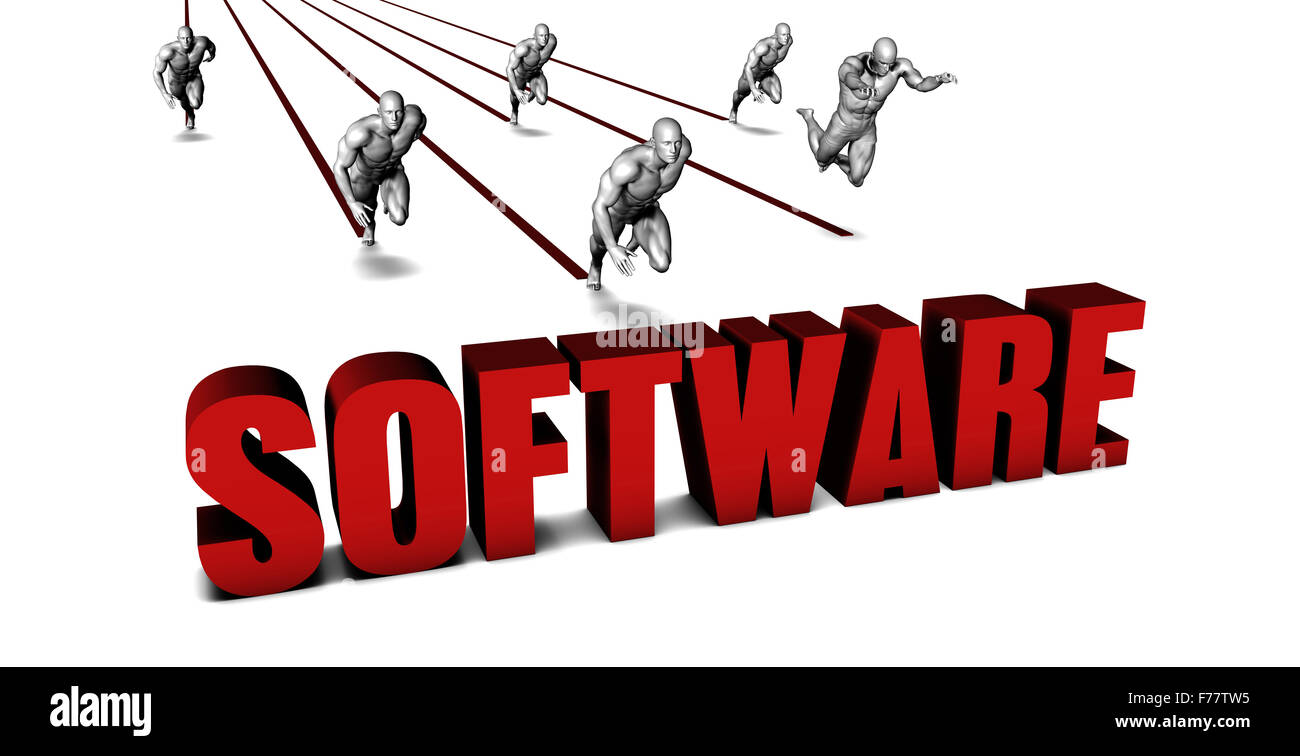 Better Software with a Business Team Racing Concept Stock Photo - Alamy