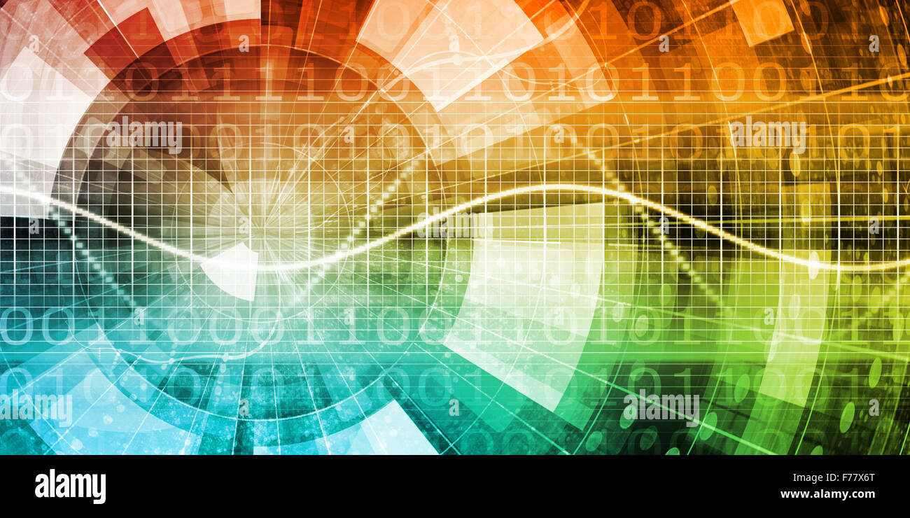 Technology Concept with a Data Information Online Stock Photo - Alamy