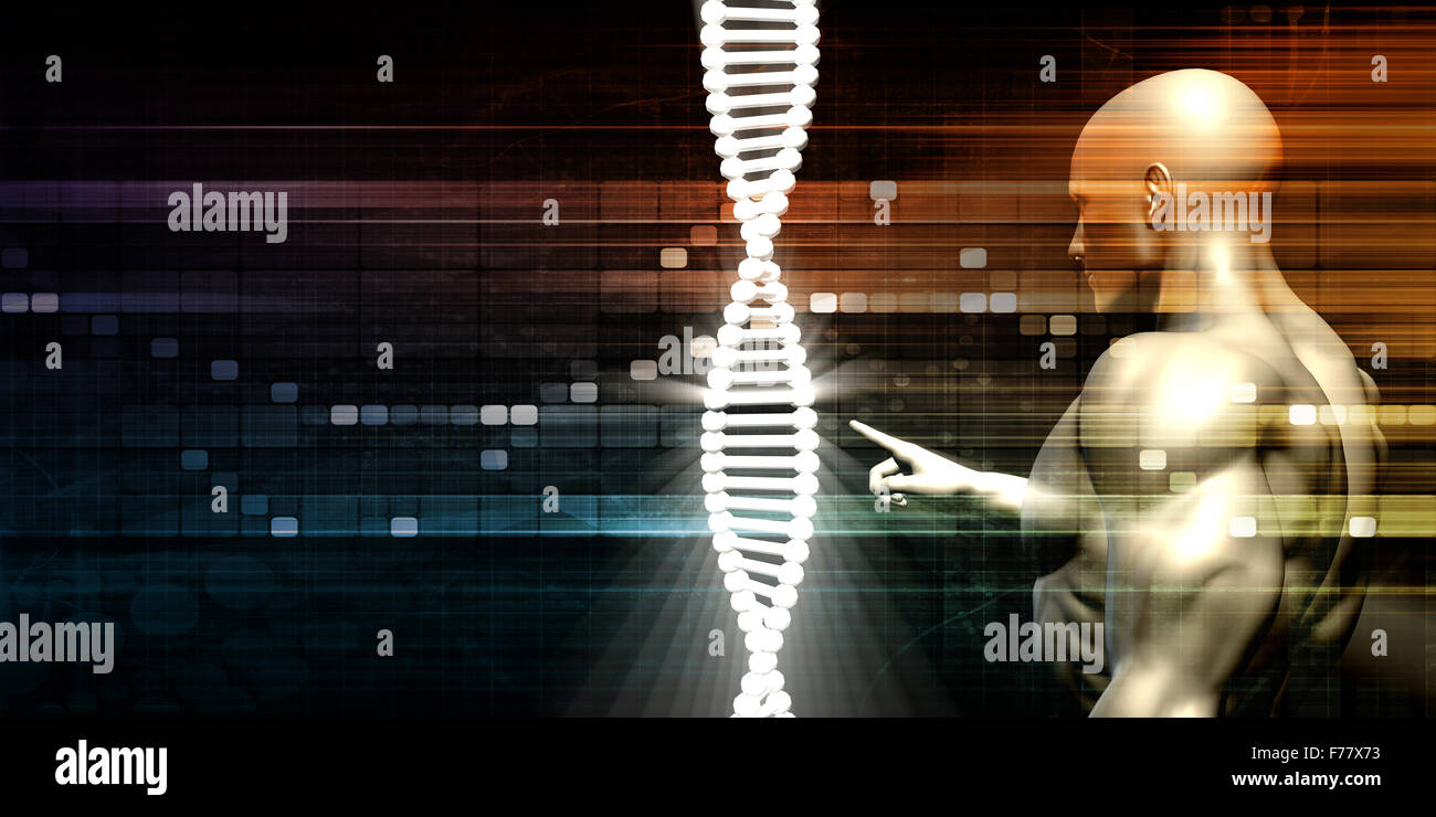 DNA Background and Human Testing Biotechnology as Art Stock Photo - Alamy