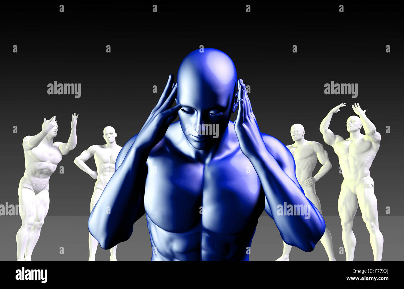 Anxiety and Loss of Confidence Through Stress Stock Photo - Alamy