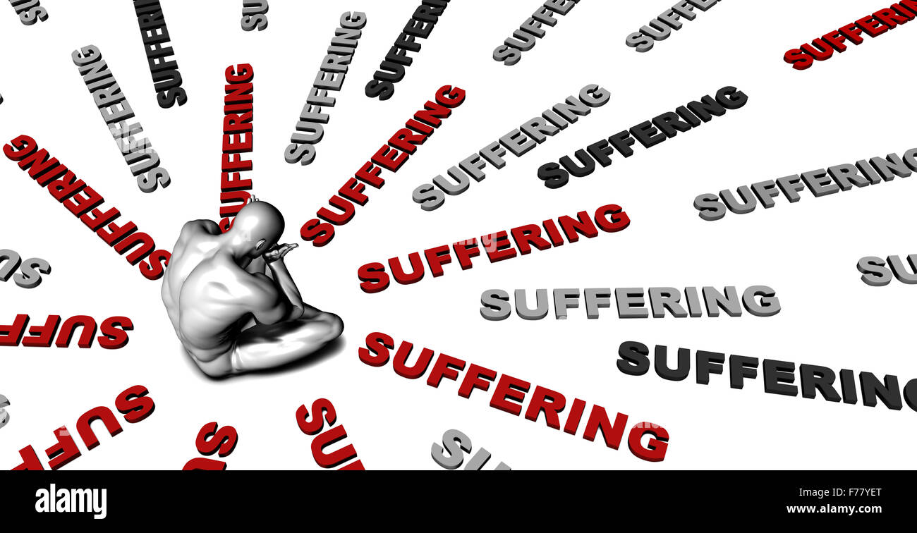 Suffering From Suffering with a Victim Crying Male Stock Photo - Alamy