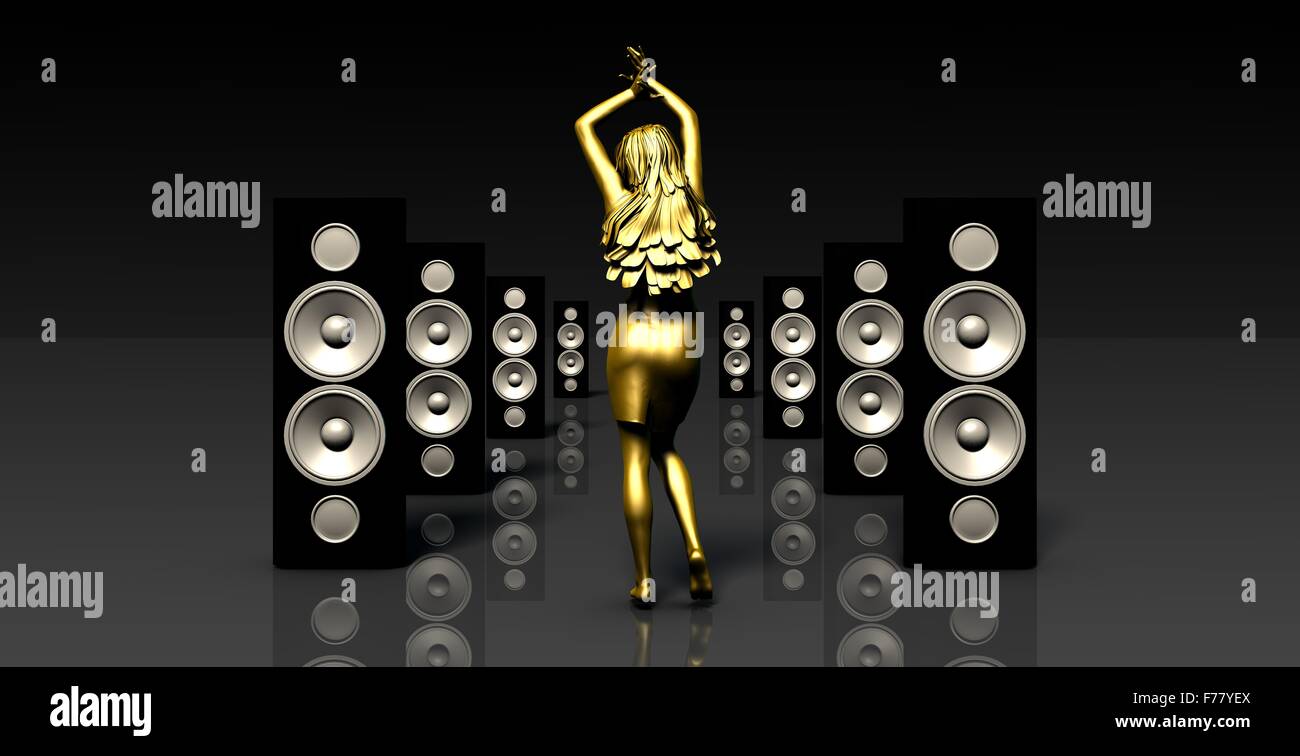 Disco Electronic Music Techno Party Background Art Stock Photo - Alamy