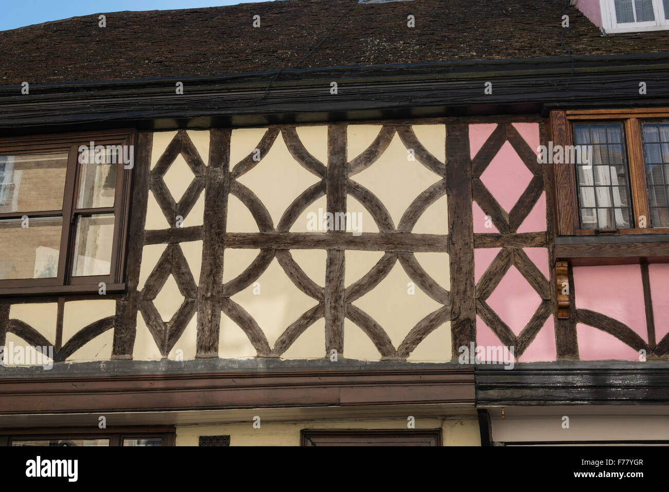 Historic timber-framed building, West Street, Faversham, Kent, England ...