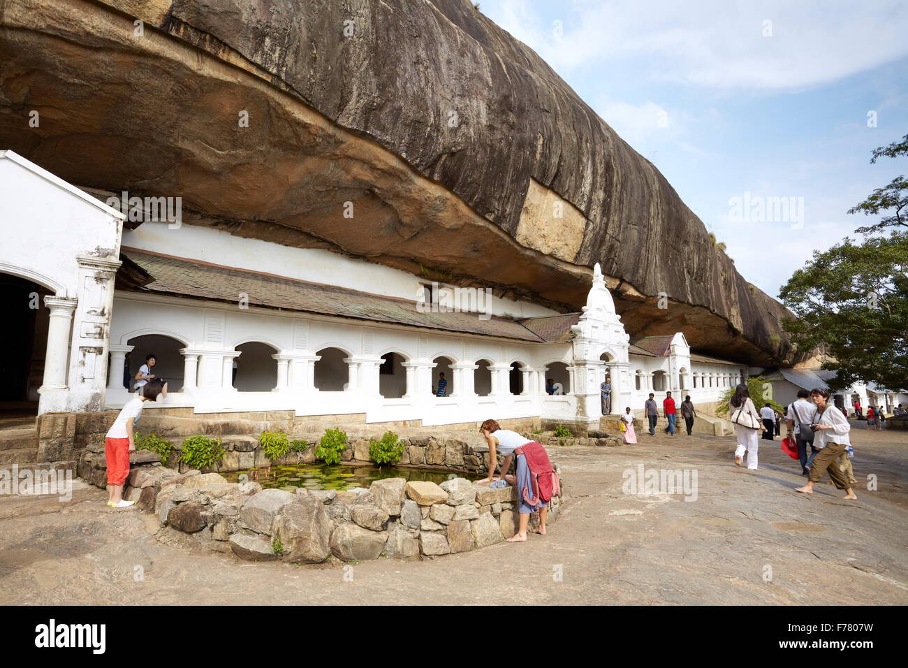 Sri Lanka - Entrance to Buddish Cave Temple Dambulla, Kandy province ...