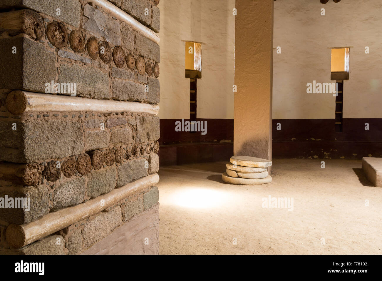 A kiva reconstruction, Aztec Ruins National Monument, New Mexico Stock ...