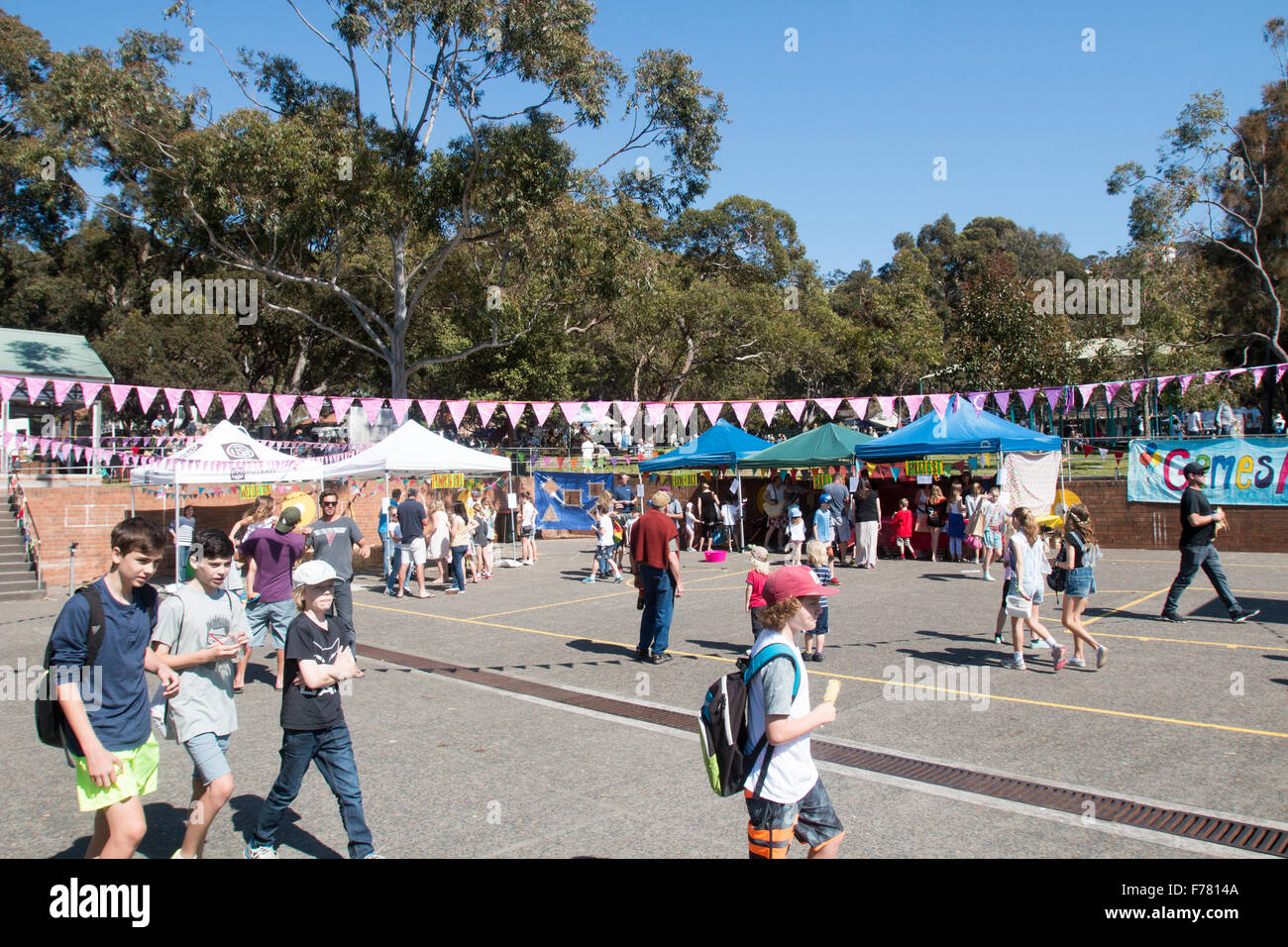 School fair stalls hi-res stock photography and images - Alamy