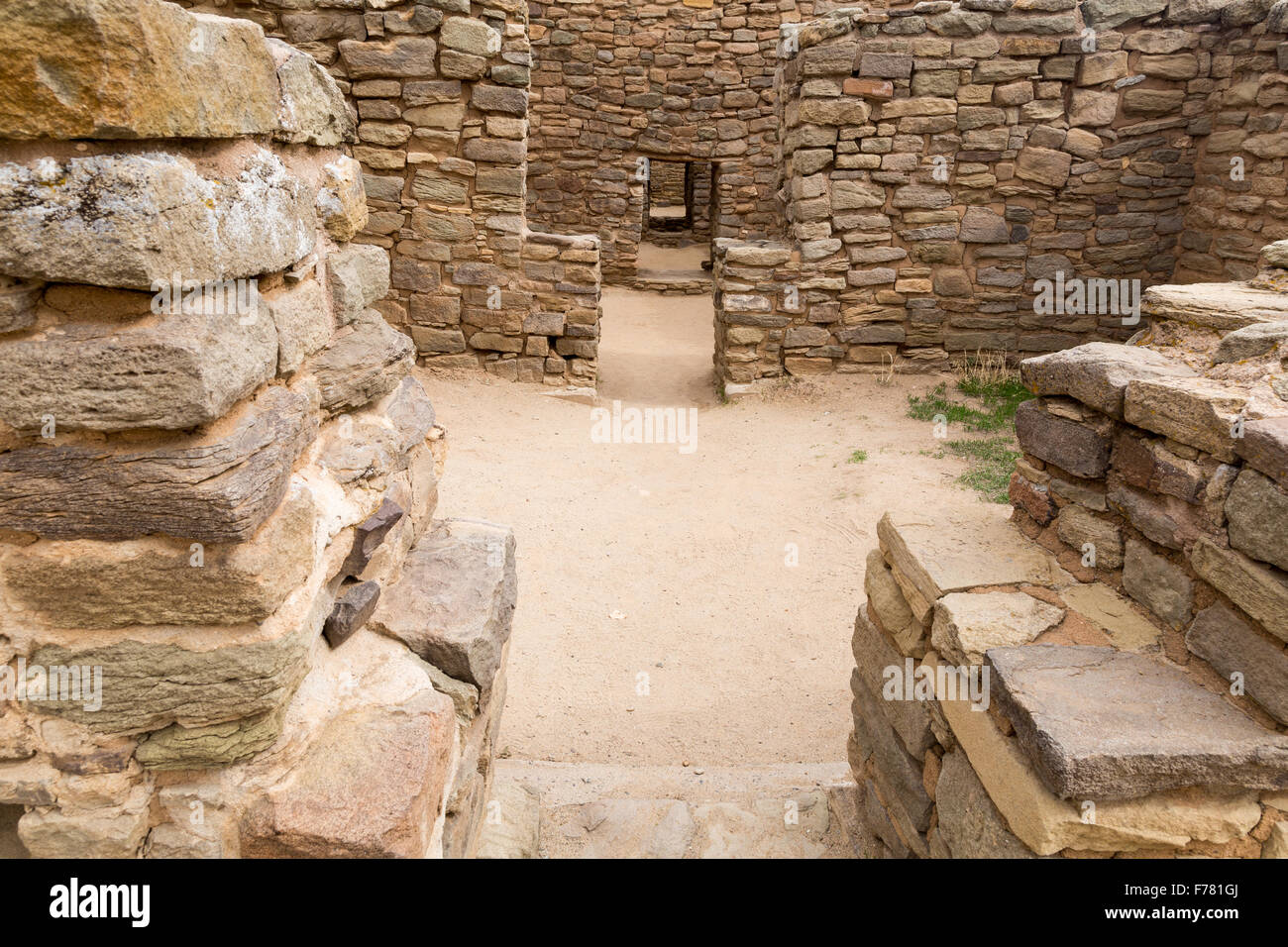 Interior of the aztec indian ruins hi-res stock photography and images ...