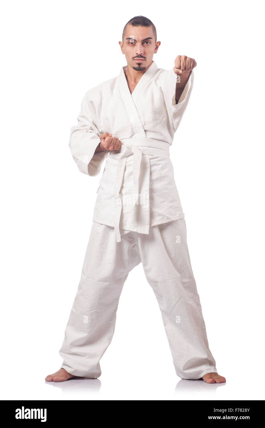 Karate martial arts fighter Stock Photo - Alamy