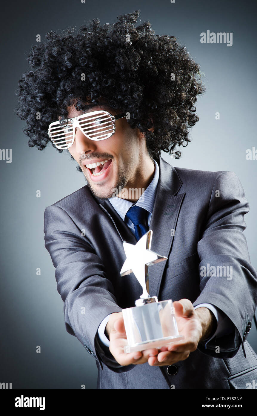 Singer receiving star prize award Stock Photo - Alamy