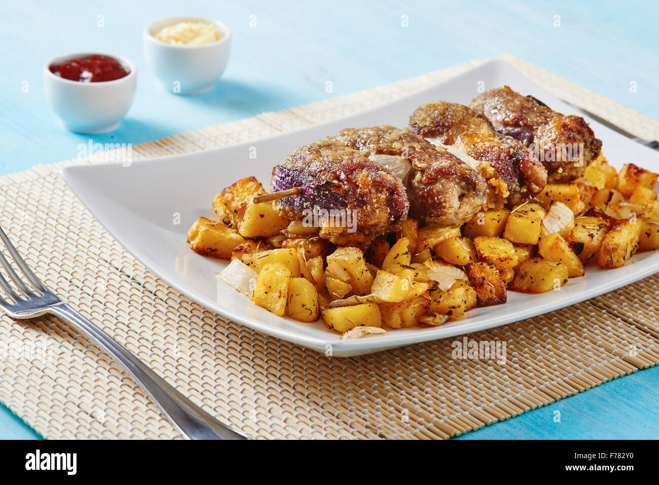 Spit roasted chicken hi-res stock photography and images - Alamy