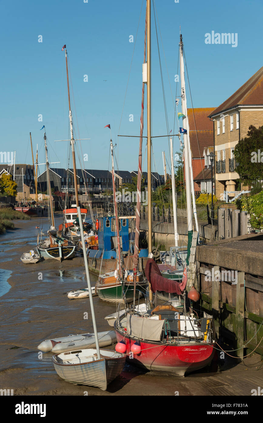 Faversham Creek, Faversham, Kent, England, United Kingdom Stock Photo ...