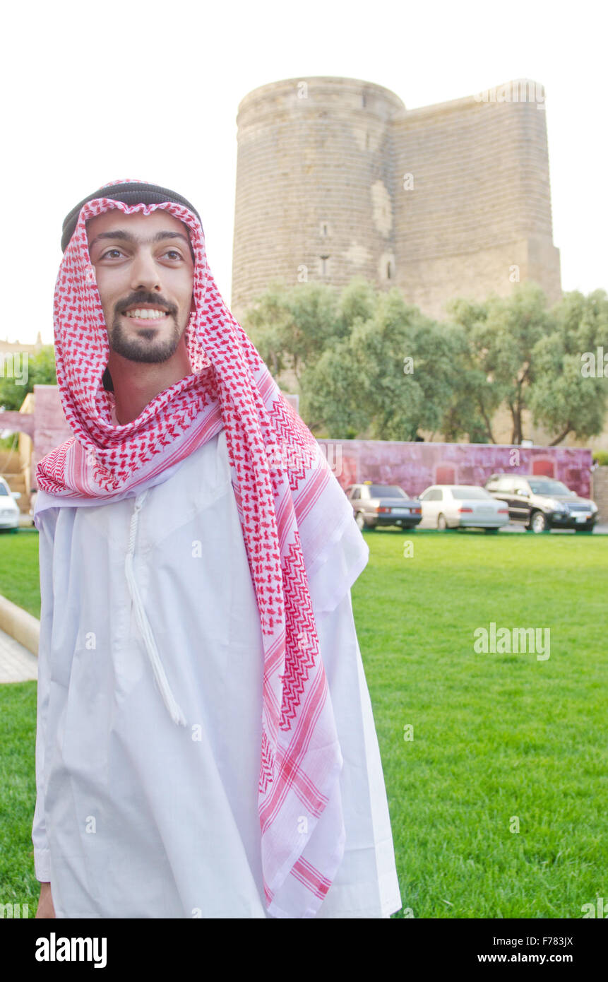 Arab on the street in summer Stock Photo - Alamy