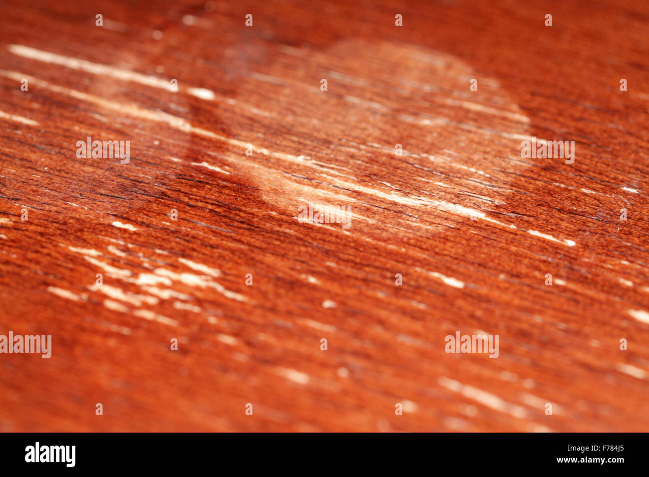 Spots on a finished wood surface Stock Photo - Alamy