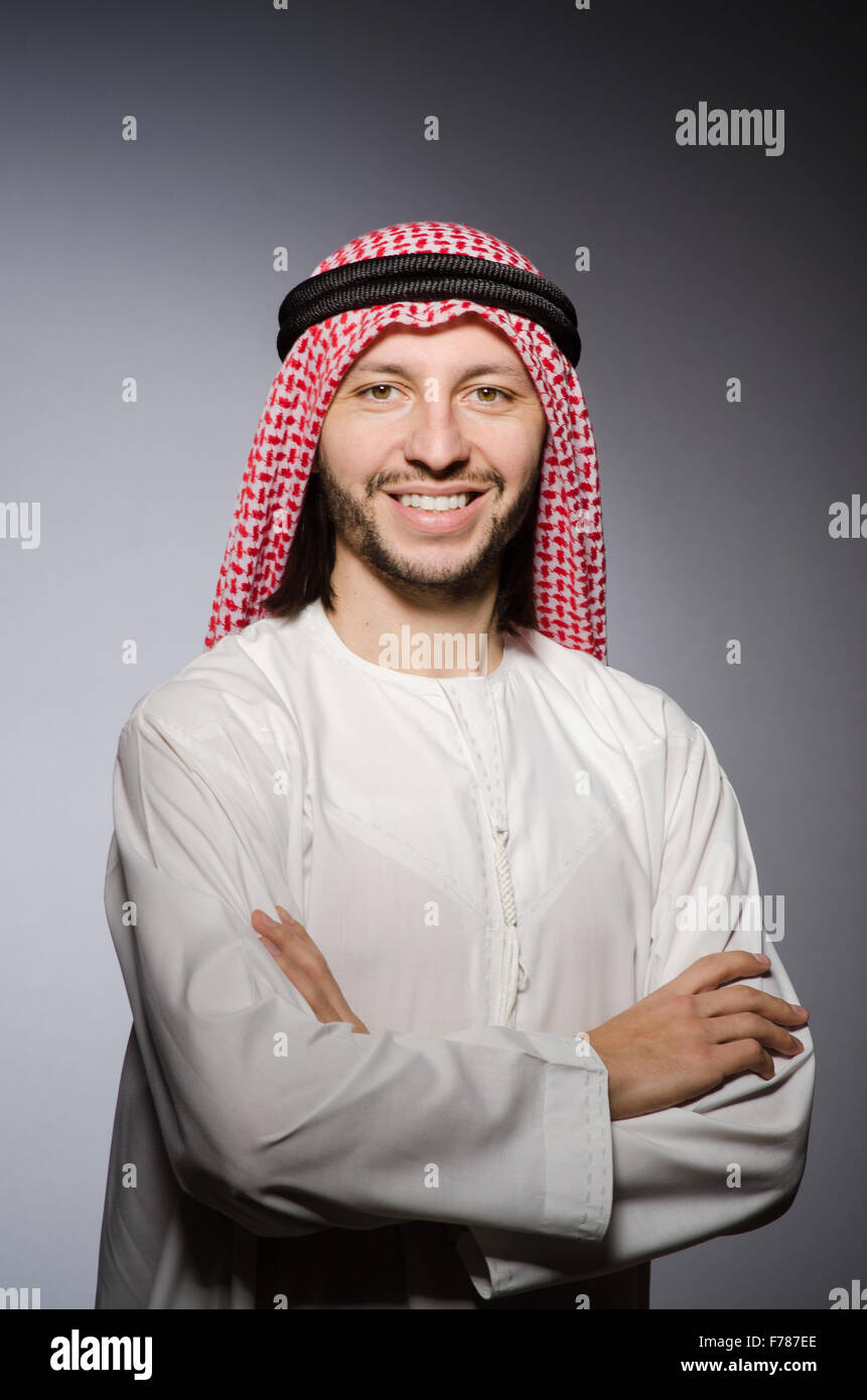 Arab man in diversity concept Stock Photo - Alamy