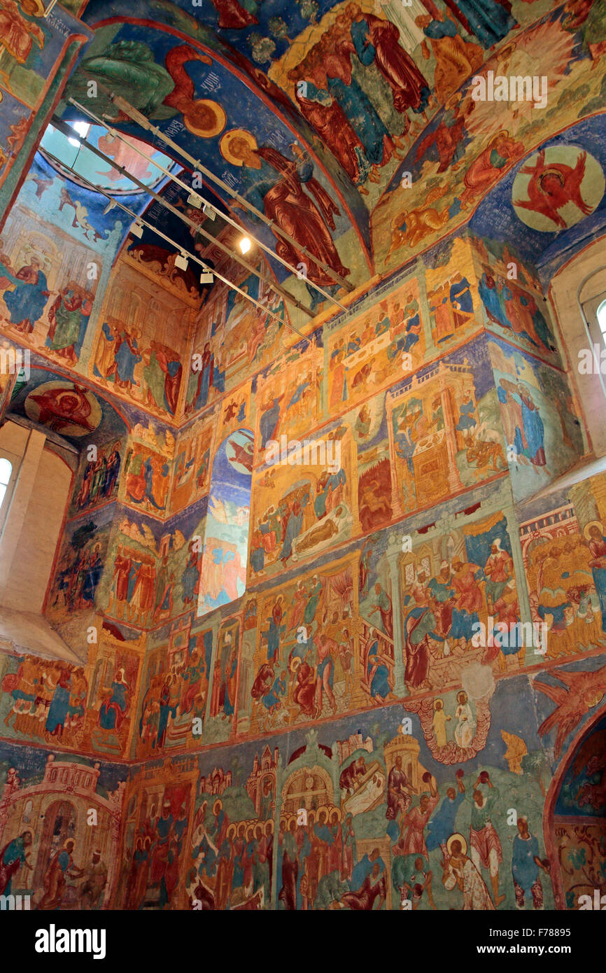 Frescoes inside the Cathedral of the Transfiguration of the Saviour ...