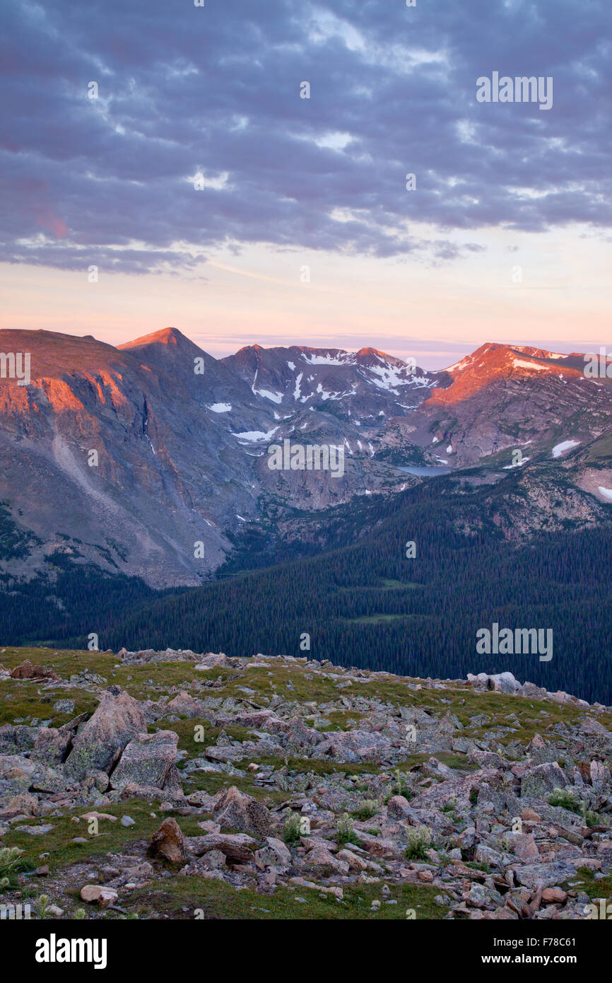 Looking across Forest Canyon from Rock Cut, Rocky Mountain National ...