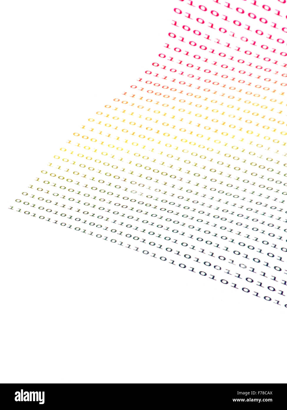 binary numbers on white background Stock Photo - Alamy