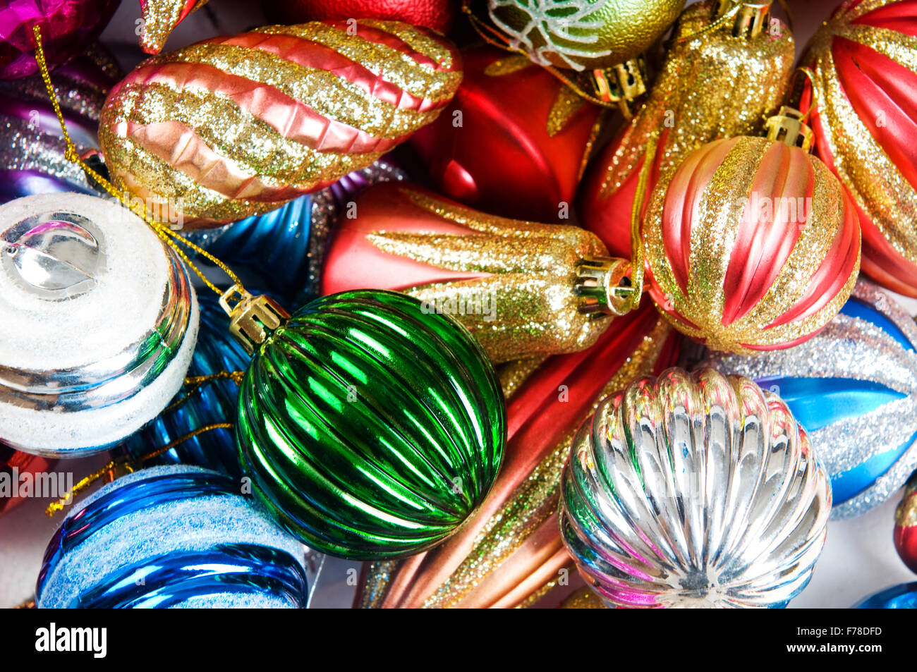 Christmas decorations in festive holiday concept Stock Photo - Alamy
