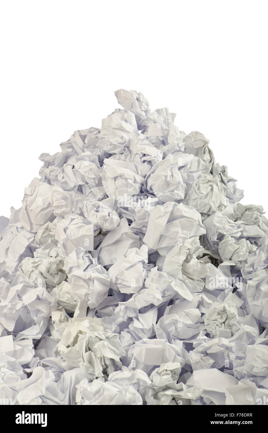 Concept of recycling with lots of paper Stock Photo - Alamy