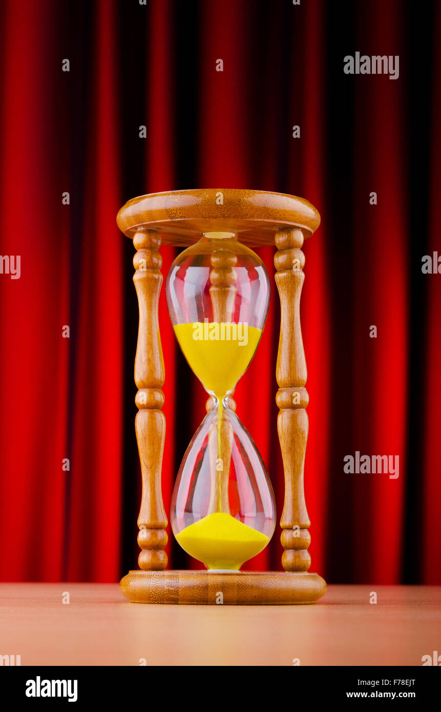 Time concept with hourglass Stock Photo - Alamy