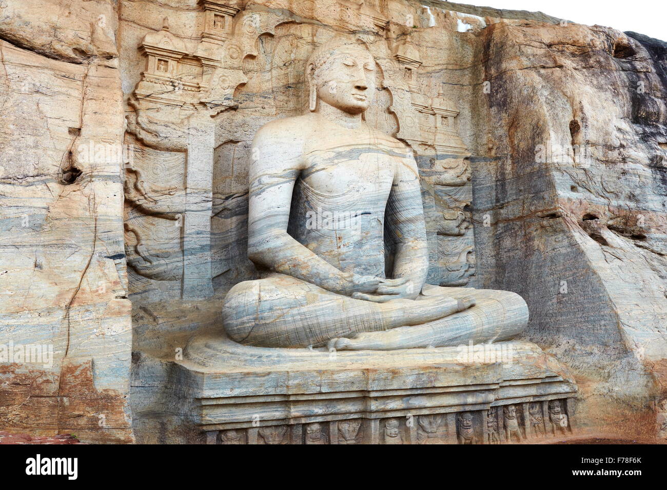 Sri Lanka - buddha stone statue in Gal Vihara Temple, Polonnaruwa ...