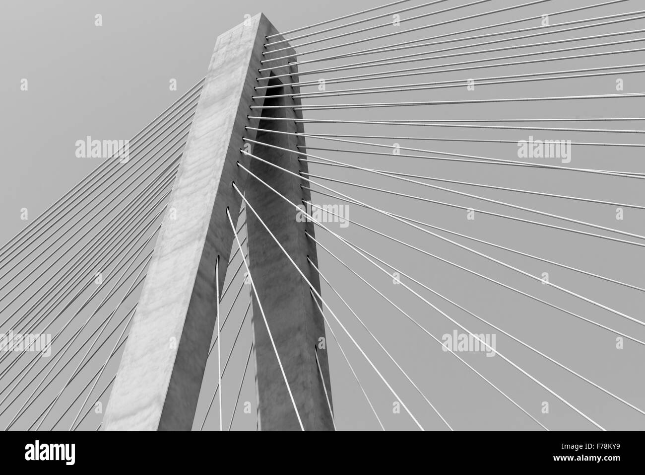 Structural abstract of Veterans Memorial stay bridge across the ...