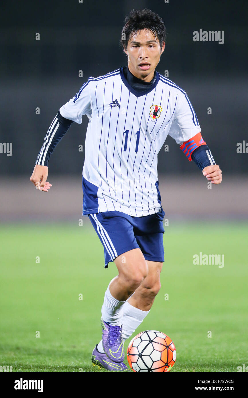 Shonan BMW Stadium Hiratsuka, Kanagawa, Japan. 26th Nov, 2015. Riki ...