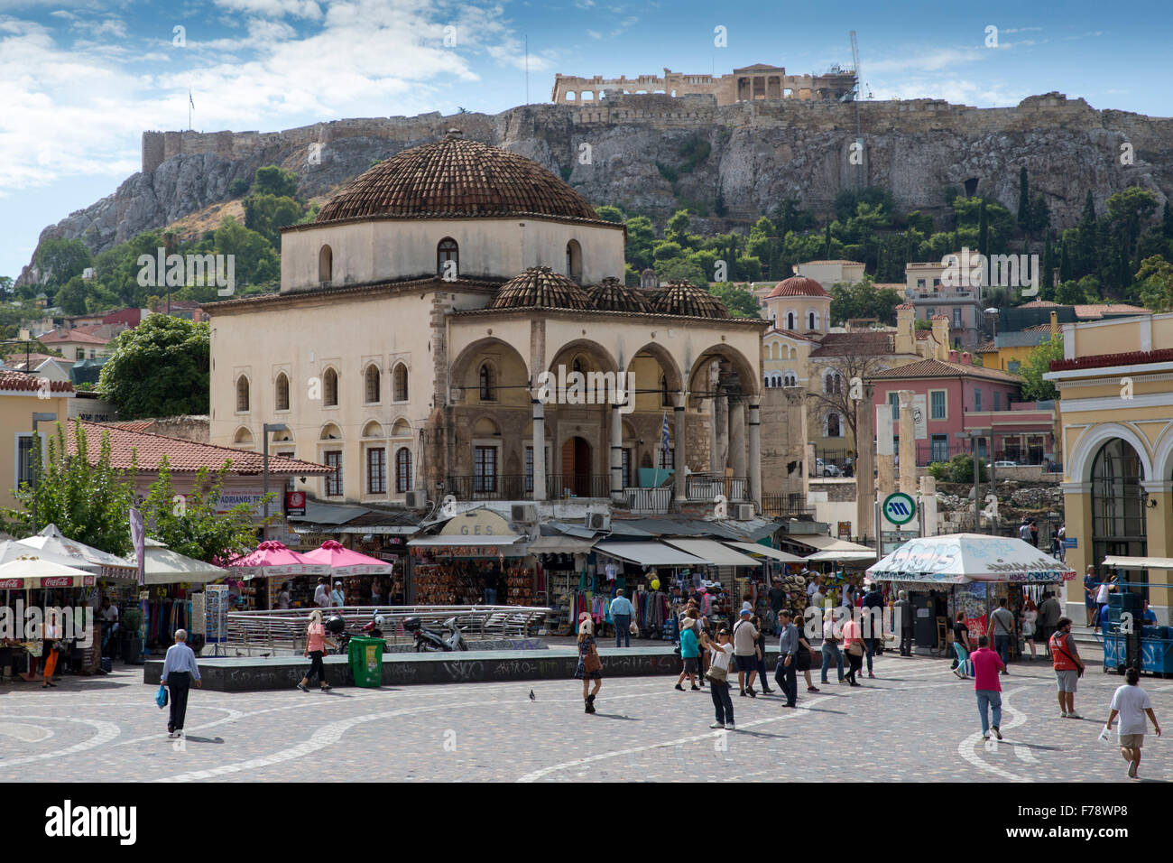 Monastiraki Square, Athens, Greece, Wednesday, September 23, 2015 Stock ...