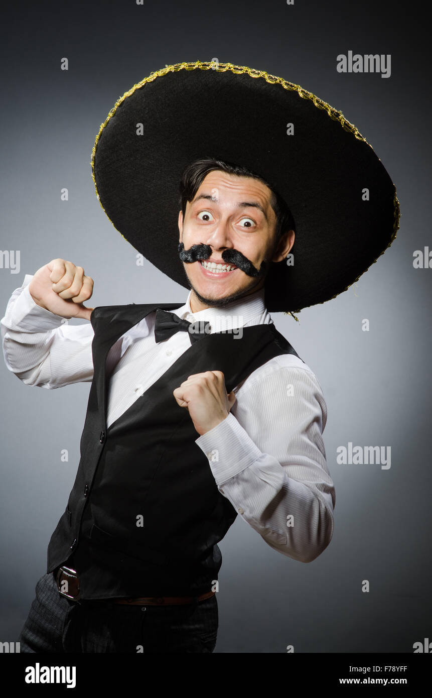 Mexican man in funny concept Stock Photo - Alamy