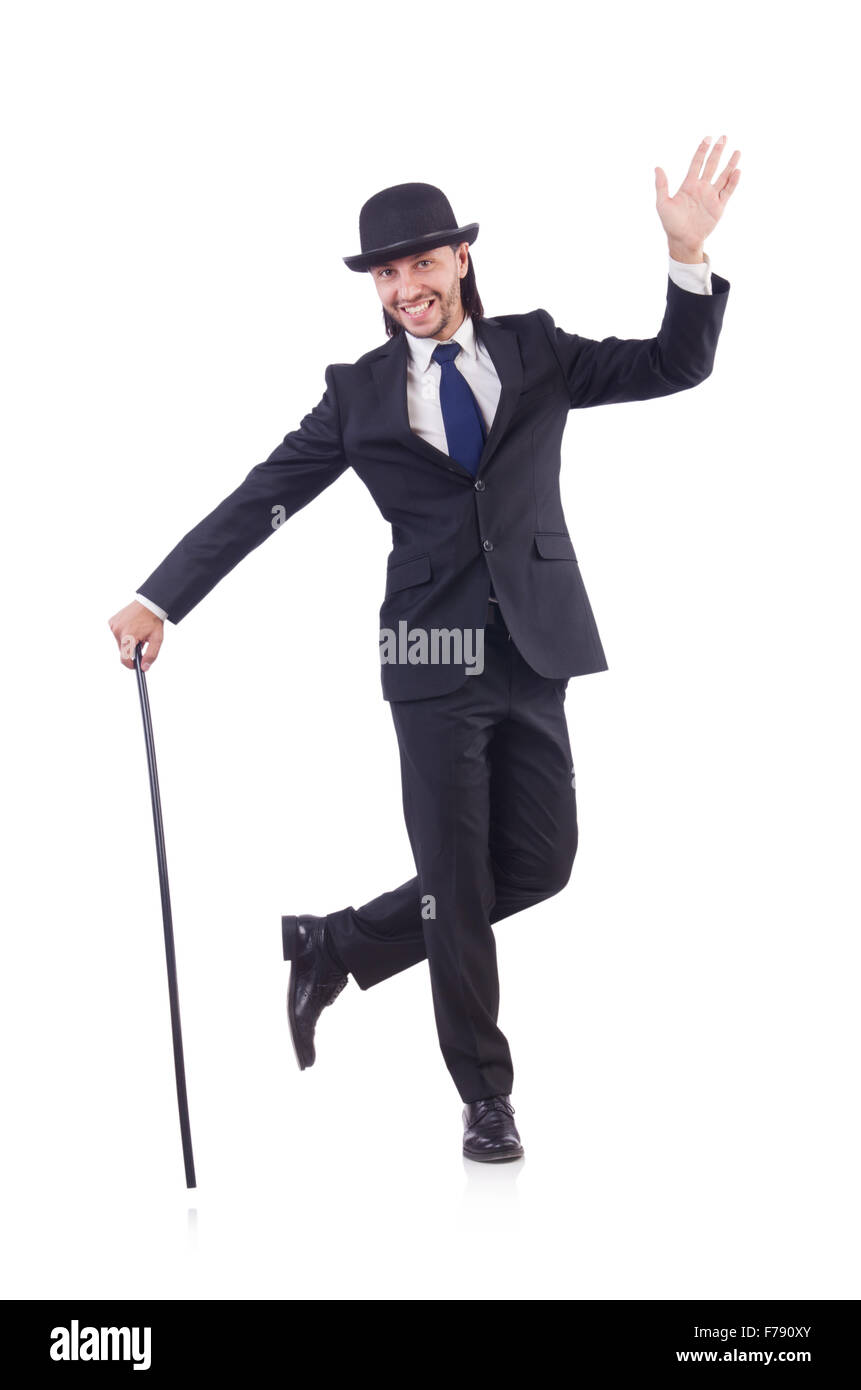 Man dancing walking stick on hi-res stock photography and images - Alamy