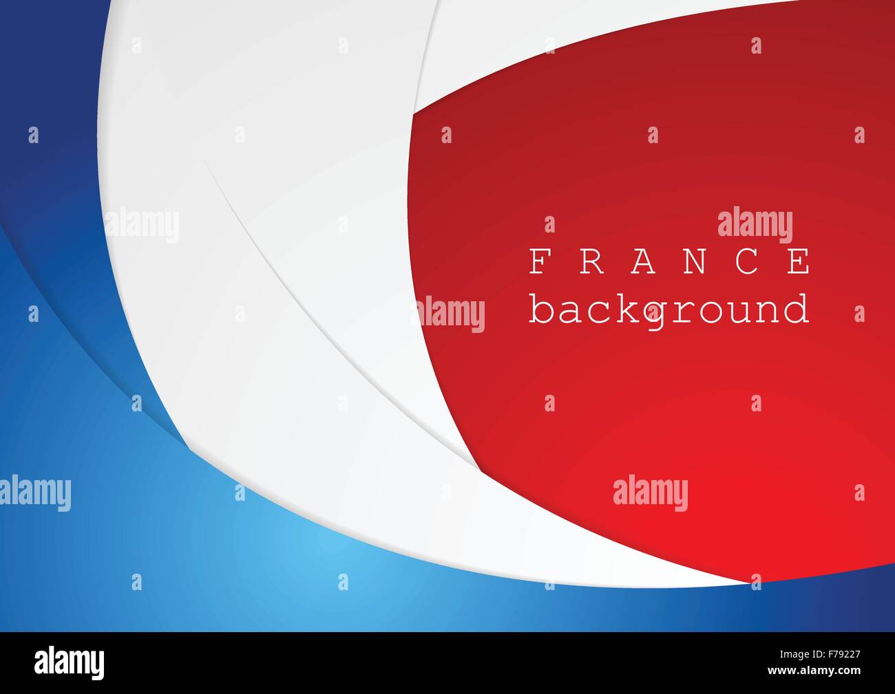 Corporate wavy bright abstract background. French colors. Vector ...