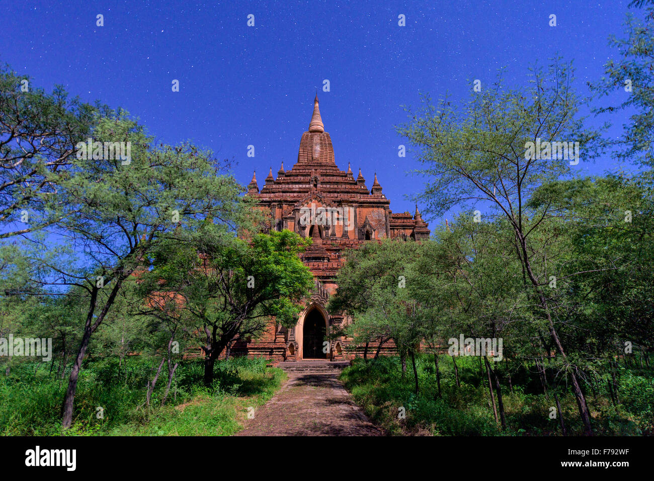 Bagan, Myanmar at Sulamani Temple at night Stock Photo - Alamy