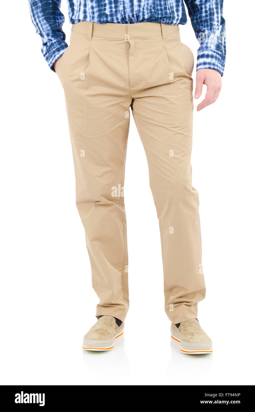 Trousers isolated on the white background Stock Photo - Alamy