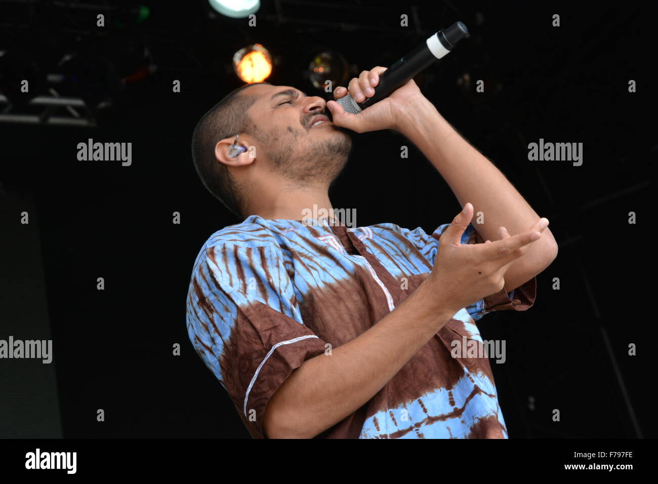 Criolo Brazilian Rapper and Soul Singer, Open Air Stage, WOMAD 2015 ...