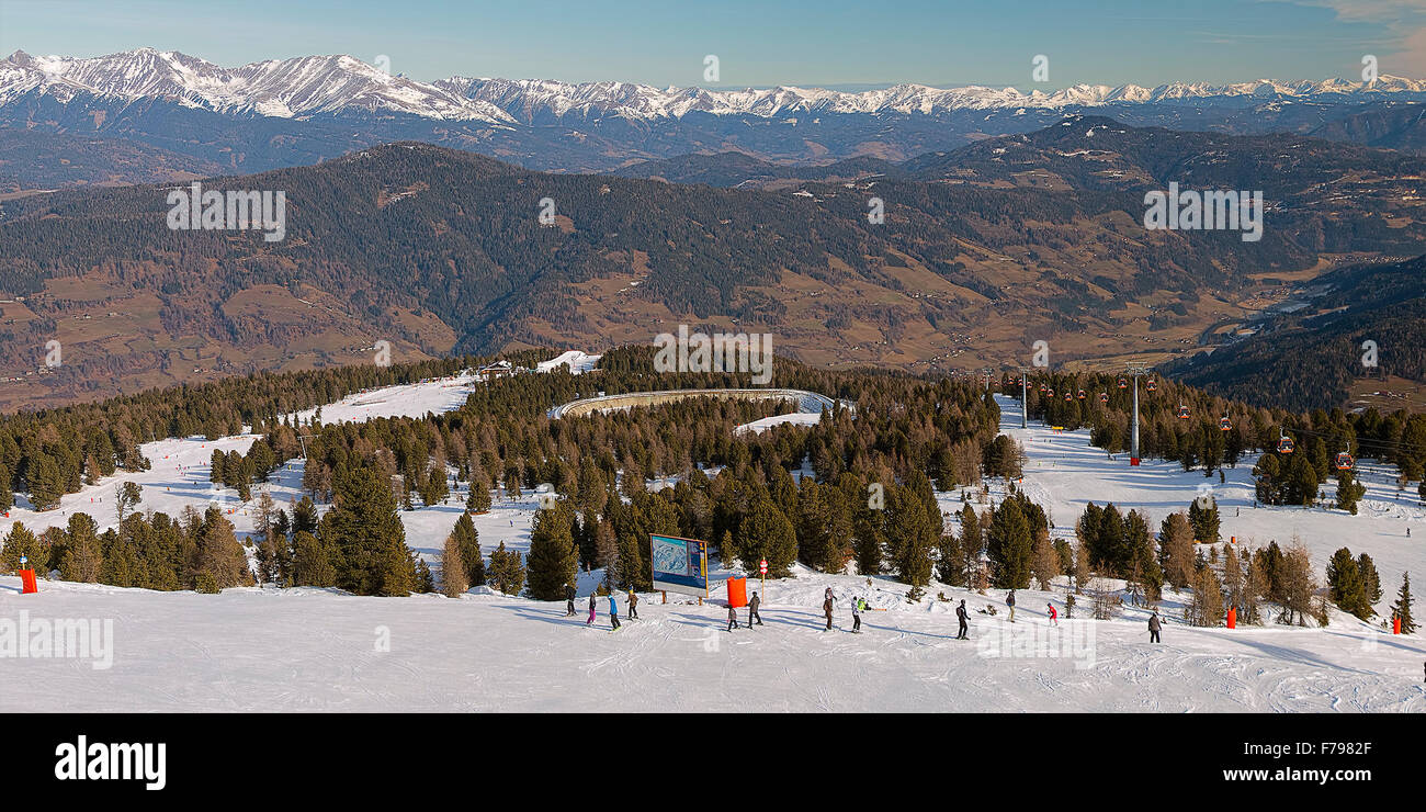 Aerial view of ski resort hi-res stock photography and images - Alamy