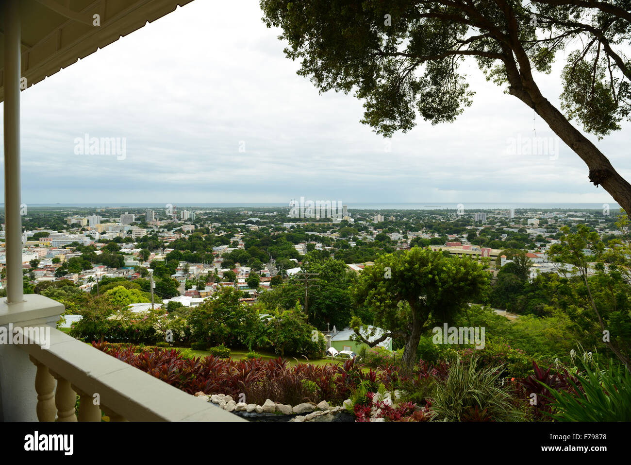 View of the city of Ponce from the Serralles Castle. Ponce, Puerto Rico ...