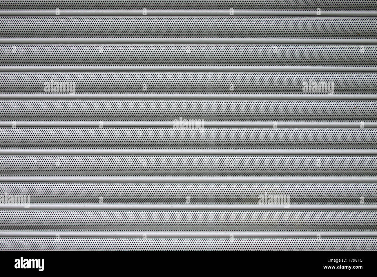 horizontal roller door metal or roller shutter metal as a background ...
