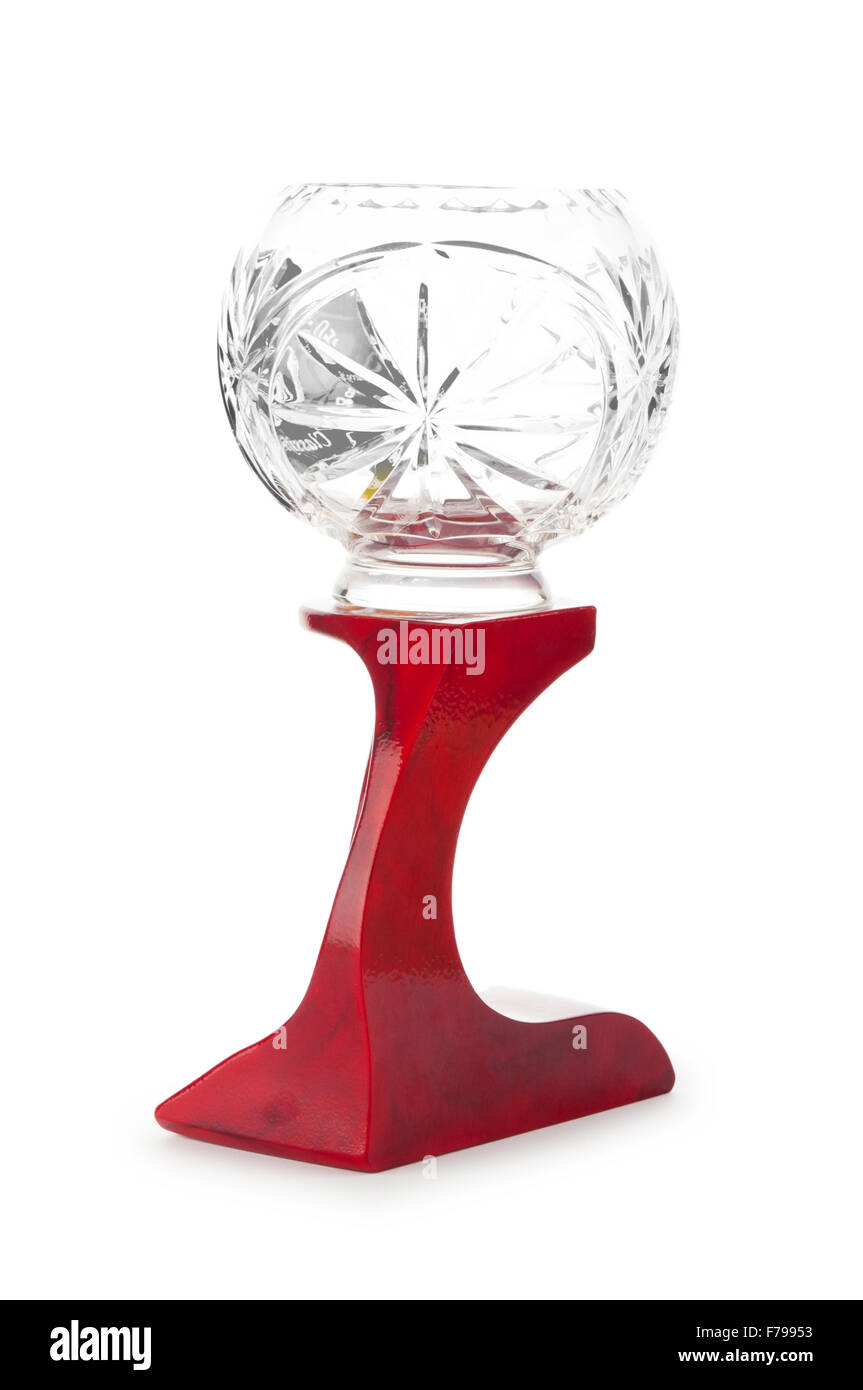 Glass trophy prize isolated on the white Stock Photo - Alamy