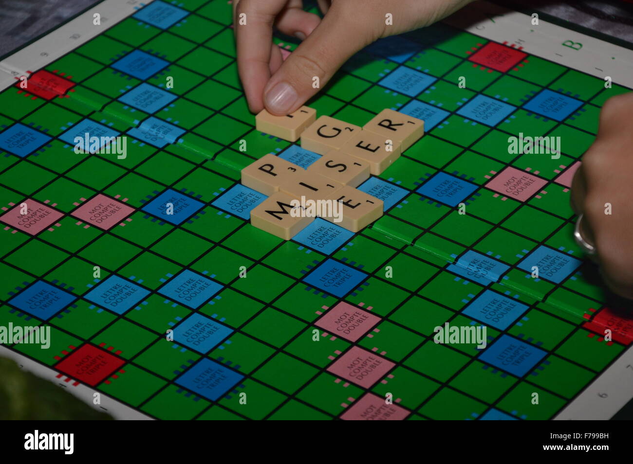 Playing scrabble hi-res stock photography and images - Alamy