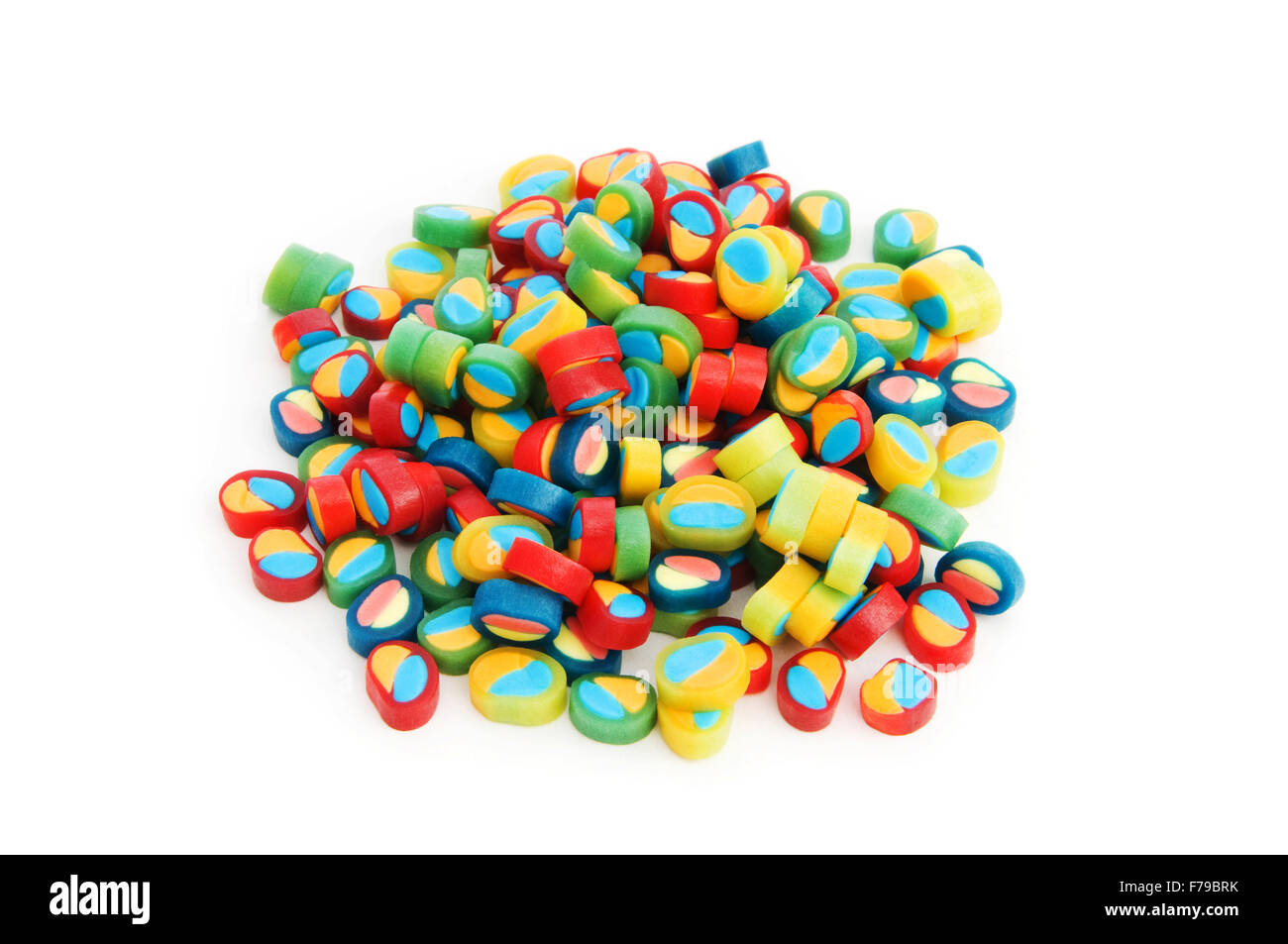 Colourful sweets isolated on the white background Stock Photo - Alamy