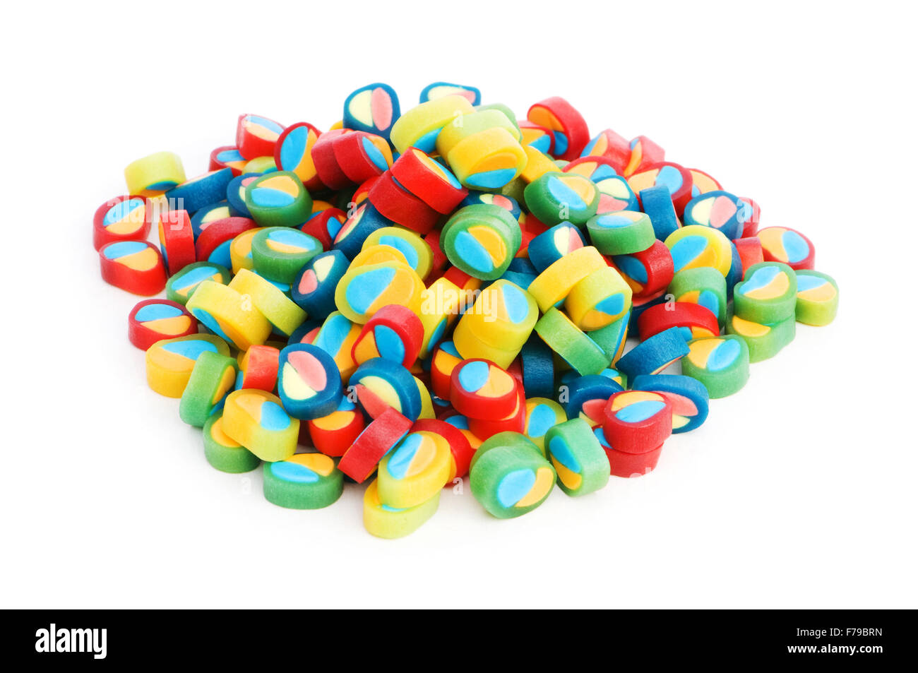 Colourful sweets isolated on the white background Stock Photo - Alamy