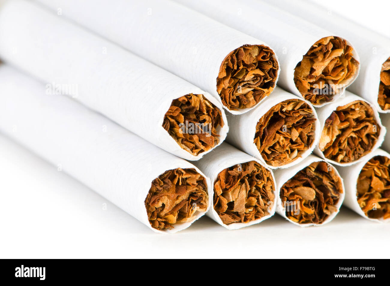 Smoking cigarettes isolated on the white background Stock Photo - Alamy
