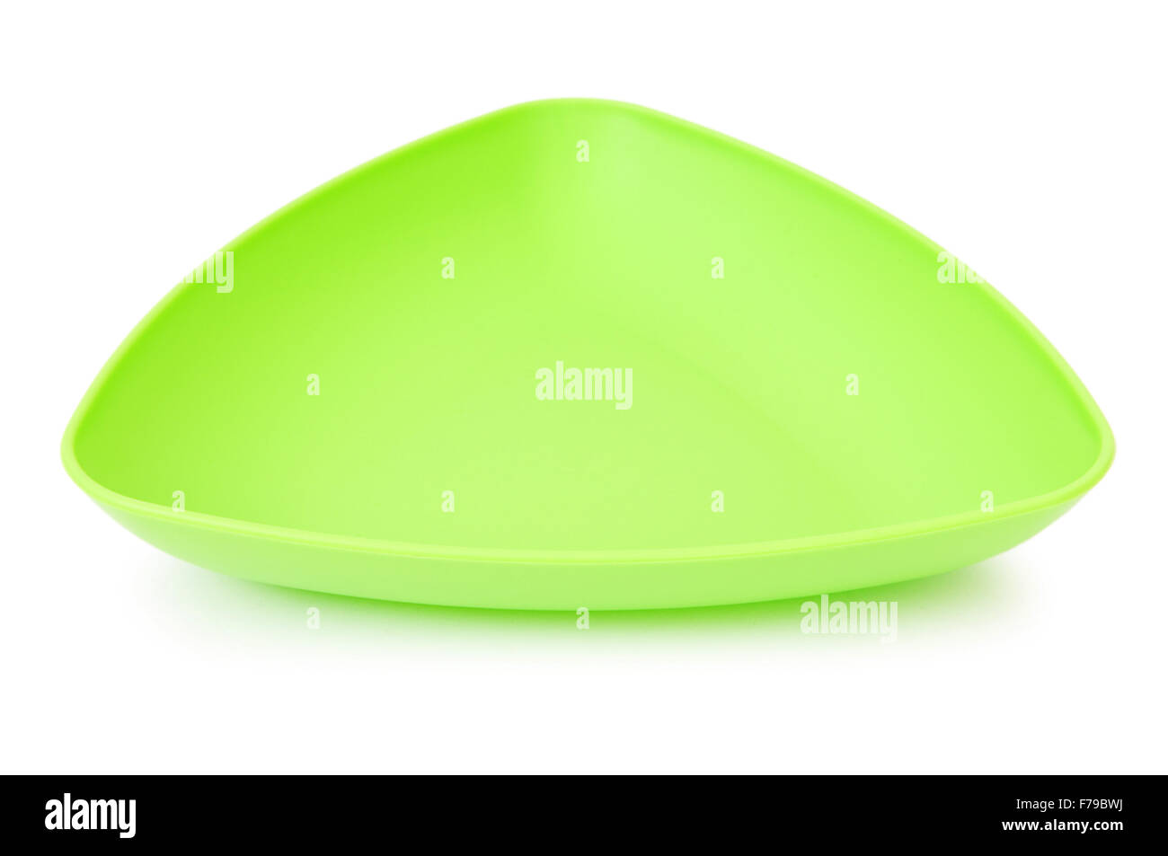 Green plate isolated on the white background Stock Photo - Alamy