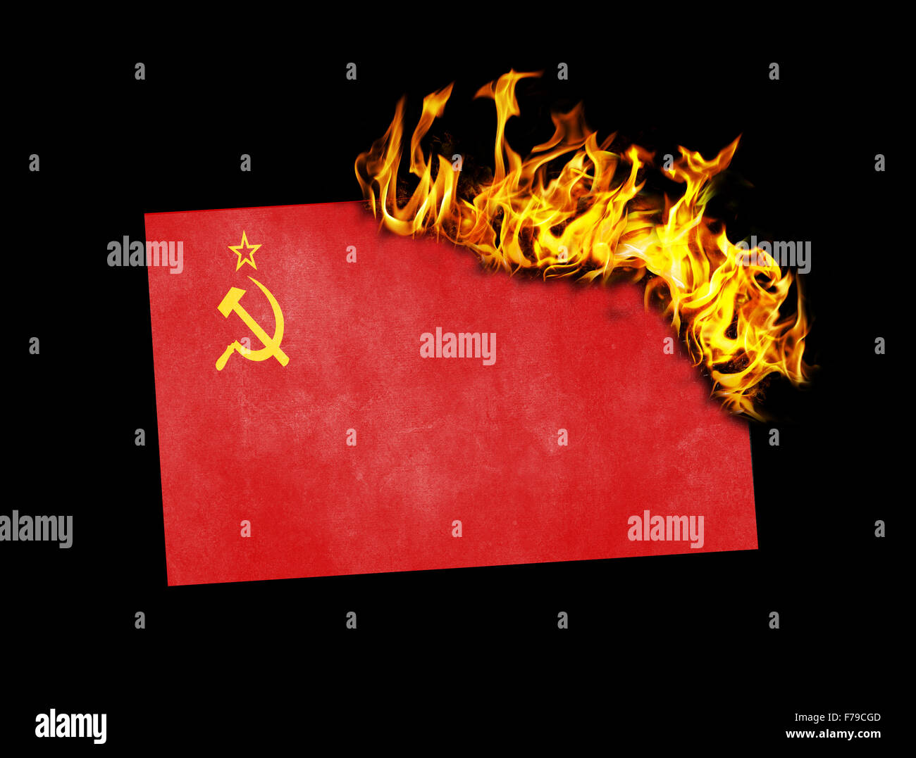 Soviet union flag dark hi-res stock photography and images - Alamy