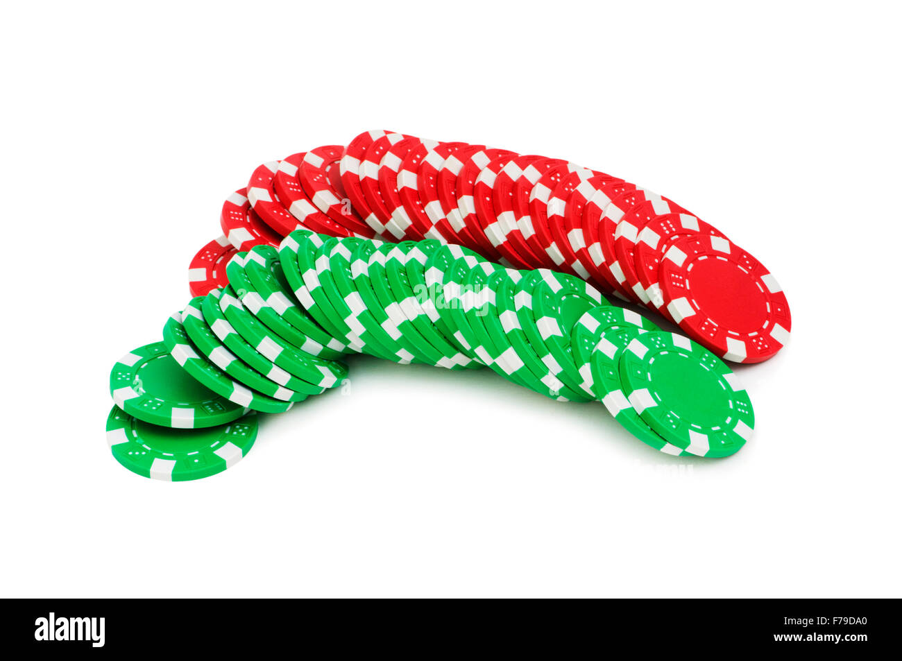 Stack of chips isolated on the white background Stock Photo - Alamy