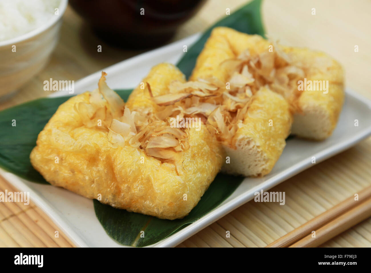Deep fried tofu Stock Photo - Alamy