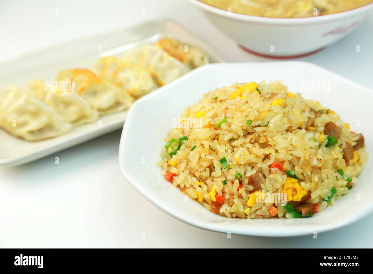 Fried rice with dumpling Stock Photo - Alamy
