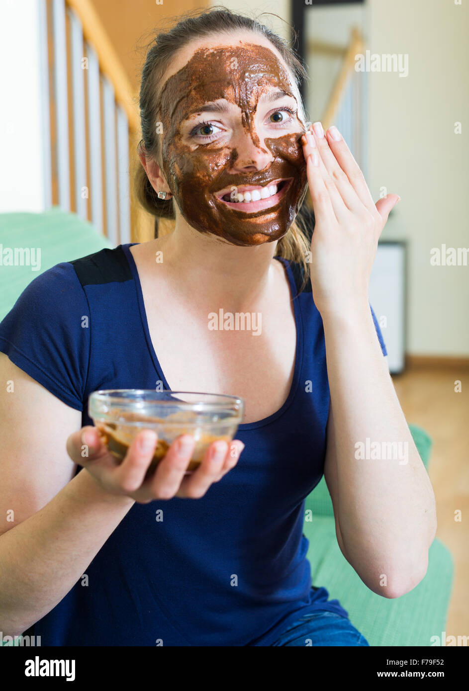 Hands chocolate mask hi-res stock photography and images - Alamy